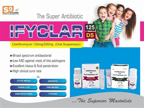 Clarithromycin 250mg 5ml Dry Syrup Packaging Size 30ml At ₹ 275 00