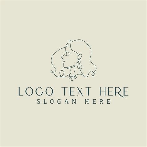 Elegant Lady Earring Logo Brandcrowd Logo Maker