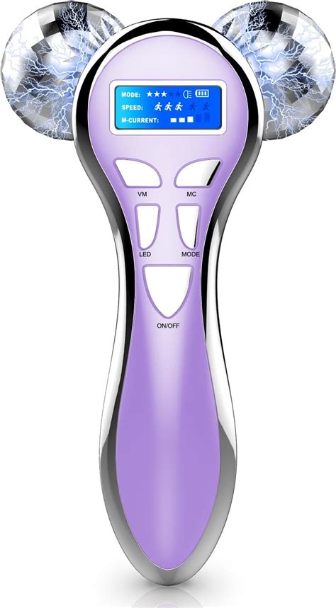 4d Microcurrent Face Massager Rollerelectric Rechargeable Face Lift