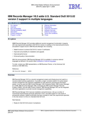 Fillable Online IBM Records Manager V Fax Email Print PdfFiller