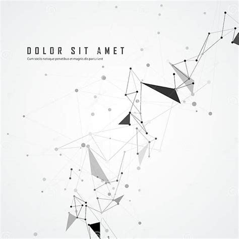 Abstract Connection Of Dots Lines Communication Science Technology Background Stock