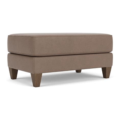 Flexsteel Westside 3979 09 174 01 R Cocktail Ottoman With Tapered Legs