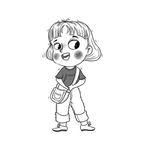 插画 小女孩桃子下的公爵 站酷zcool