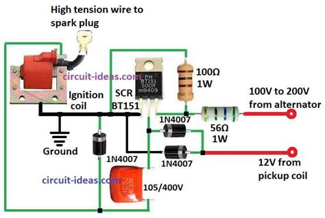 Simple Capacitive Discharge Ignition Cdi Circuit Circuit Ideas For You