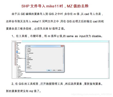 Shp文件导入mike Zero文件需注意，要将m Z值去除mike11导入shp文件 Csdn博客
