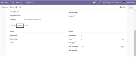 Fleet Management App Odoo V16 Community Edition Book