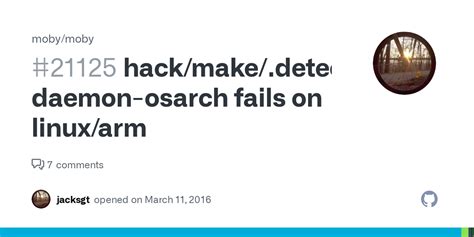 Hack Make Detect Daemon Osarch Fails On Linux Arm Issue 21125