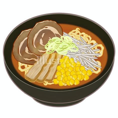 味噌ラーメンイラスト No 25967385｜無料イラスト・フリー素材なら「イラストac」