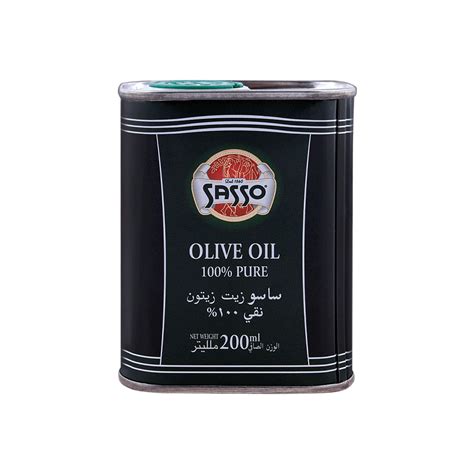 Sasso Olive Oil Tin 200ml Springs