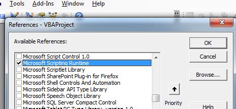 Scripting Dictionary Vba