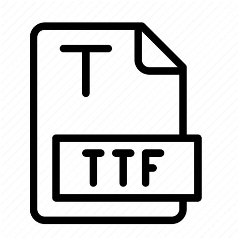 Ttf Extension File Font Type Typography Ios Icon Download On