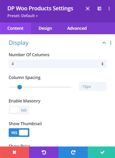 Divi Woocommerce Products Divi Plus