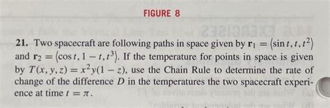 Solved 21 Two Spacecraft Are Following Paths In Space Given