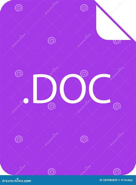 File Format Flat Icon Set Document Signs Vector Stock Vector