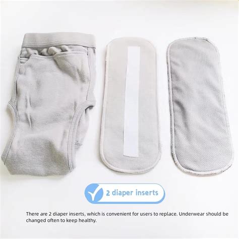 Pañales para adultos a prueba de agua ropa interior para incontinencia pañales de tela