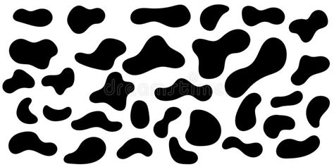 Organic Black Blobs Irregular Shape Stock Illustrations 335 Organic
