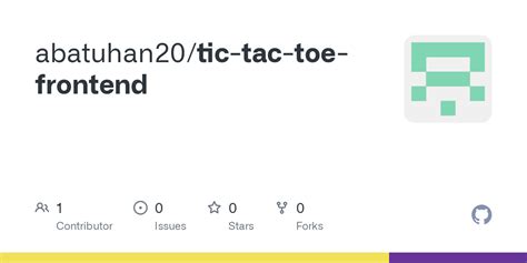Github Abatuhan20tic Tac Toe Frontend