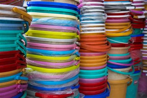 Plastic Bucket Manufacturing Process In The Factory Industry Arad