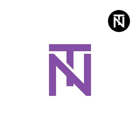 Premium Vector Letter Nt Tn Monogram Logo Design