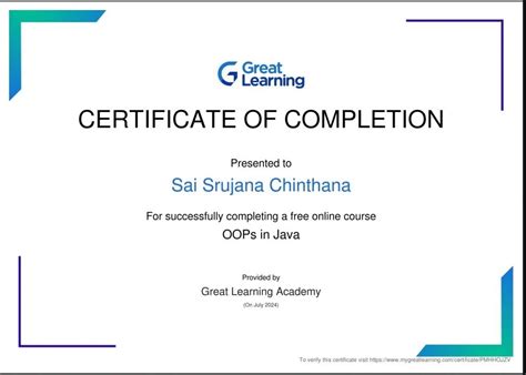 sai srujana chinthana on linkedin i ve completed the object oriented