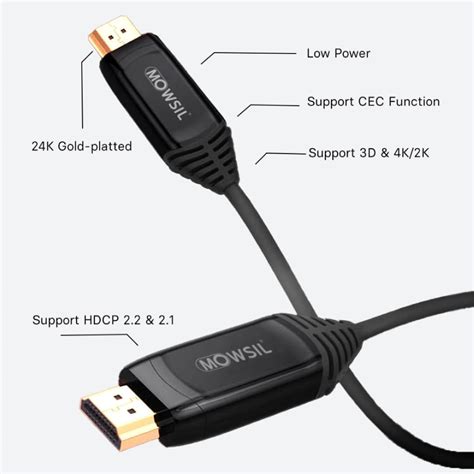 Mowsil Aoc Hdmi 4k 60hz 20 Cable Da 15mtr
