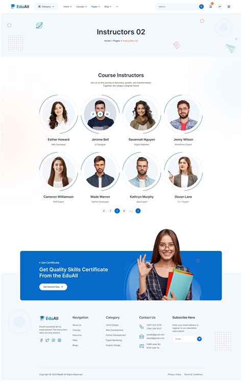 Eduall Lms Tutors Education And Online Course Ui Figma Template In 2025 Online Course Template