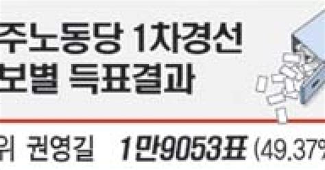 민노당 권영길·심상정 결선대선후보 15일 결정