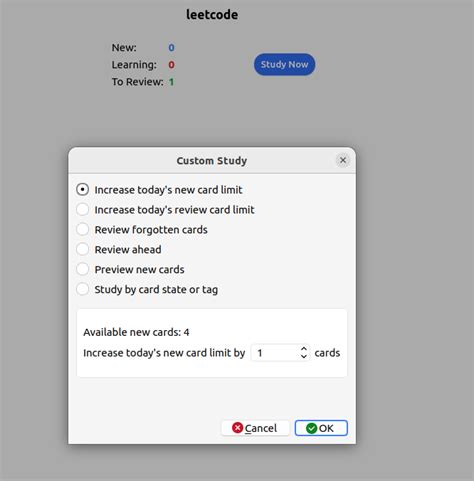 Increase Today New Card Limit Not Working Help Anki Forums