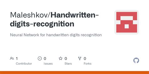 Github Maleshkovhandwritten Digits Recognition Neural Network For Handwritten Digits Recognition