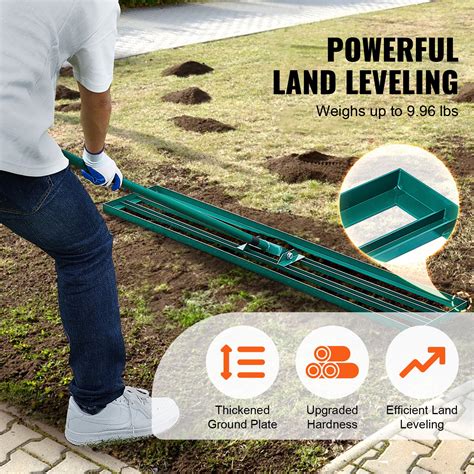 Vevor Lawn Leveling Rake 48x10 Level Lawn Tool Heavy Duty Lawn