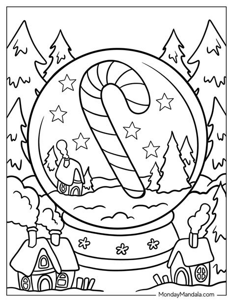 Candy Cane Coloring Sider Candy Cane Coloring Pages 24 Free
