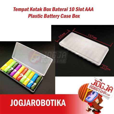 Jual Tempat Kotak Box Baterai 10 Slot AAA Plastic Battery Case Box Shopee Indonesia