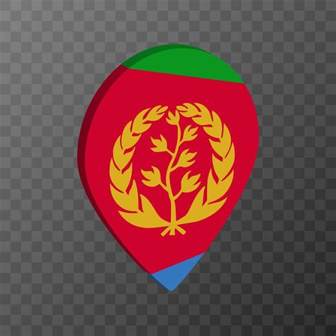 Map Pointer With Eritrea Flag Vector Illustration 17137819 Vector Art At Vecteezy