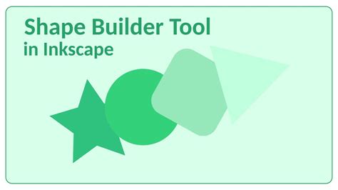 Shape Builder Tool In Inkscape Beginner Tutorial Youtube