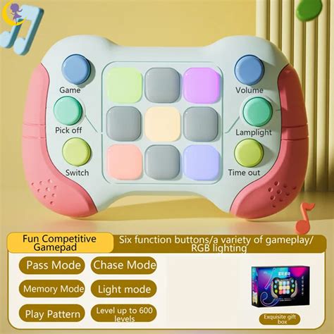 เครื่องเกม Push Button สําหรับเด็ก Thinking Logic ปริศนาระดับ Whack A