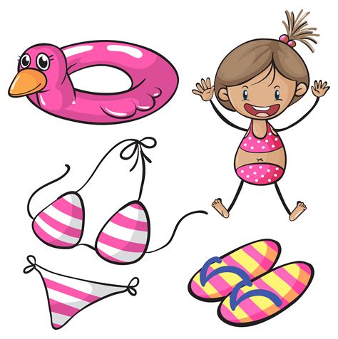 Bikini Girl Free Vector Art 527 Free Downloads