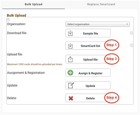 Delete Multiple Smartcards Using Bulk Upload You Have Questions We