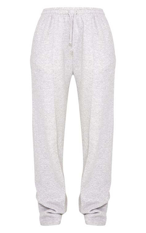 Tall Ash Grey Pintuck Drawstring Sweatpants Tall Prettylittlething Usa