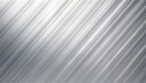 Brushed Silver Metal Texture Diagonal Lines Create Shiny Lustrous Surface Abstract Design