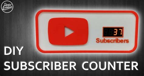 Un Contador De Suscriptores De Youtube Para Imprimir En D
