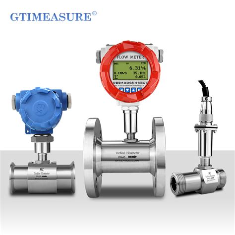 Liquid Water Flow Meter Thread Connection Water Turbine Flow Meter Male Thread Connection