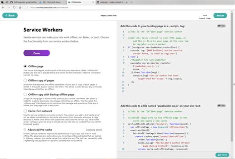 Redesign Make Content In Sw Page Responsive · Issue 371 · Pwa Builderpwabuilder · Github