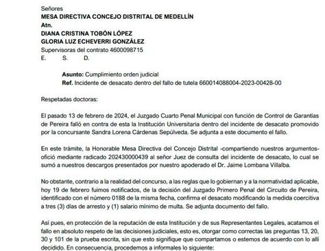 Juez confirma decisión de arresto y multa a dos personas en proceso de