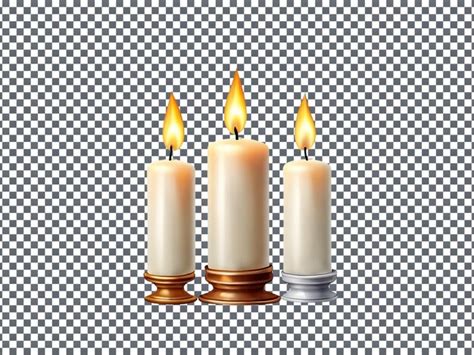 A Set Of Three Candles With The Same As The Bottom Right Premium Ai