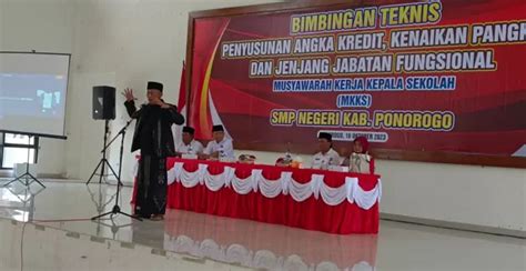 Bupati Sugiri Sancoko Hadiri Bimtek Terkait Penyusunan Angka Kredit