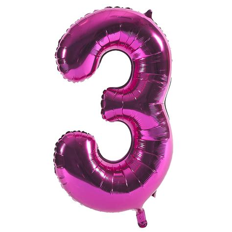 Buy Age 30 Giant Foil Helium Numeral Balloons Pink Deflated For Gbp