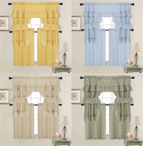 Country Star Kitchen Curtains Red Retro Buffalo Tartan