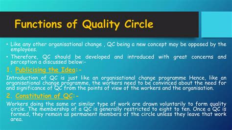 Quality Circle Ppt