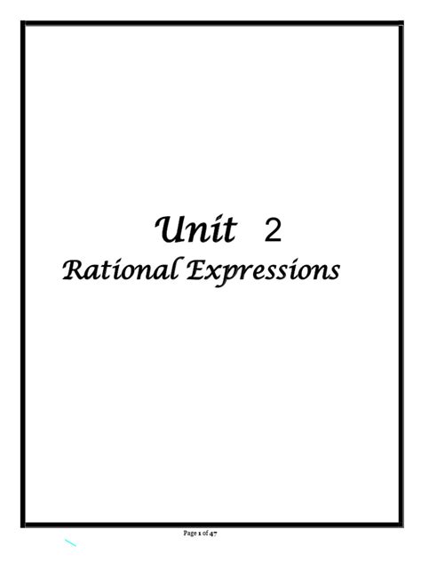 Unit 2 Notes Pdf Factorization Polynomial