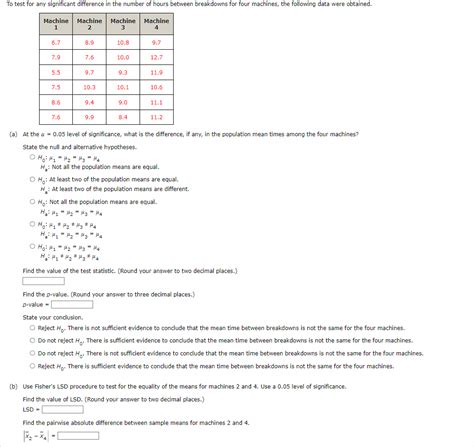 To Test For Any Significant Difference In The Number Chegg